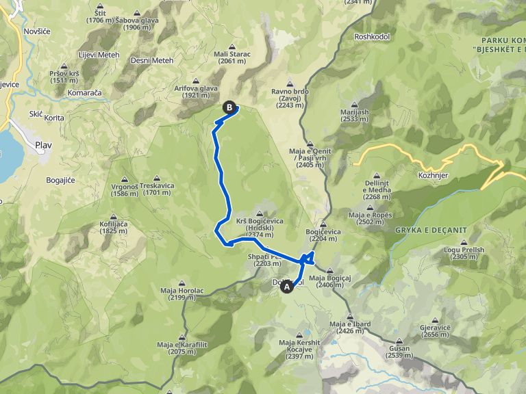 Balkan Trail - Hike 3: Dobërdol - Babino Polje | hike | Komoot